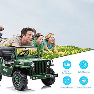 AVRCECI Ride On Truck 12V Electric Vehicles Battery Powered Ride on Car Toys w/Four Wheels,Remote Control, Music,LED Lights, High and Low Speed for Boys Girls Toddlers(Green)