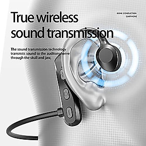 MONKPEAR Bone Conduction Headphones - Waterproof Bluetooth Wireless Headset, 2023 Upgraded Open-Ear Wireless Bluetooth Sport Headphones, Waterproof Headset for Running Workouts Cycling (Blue)