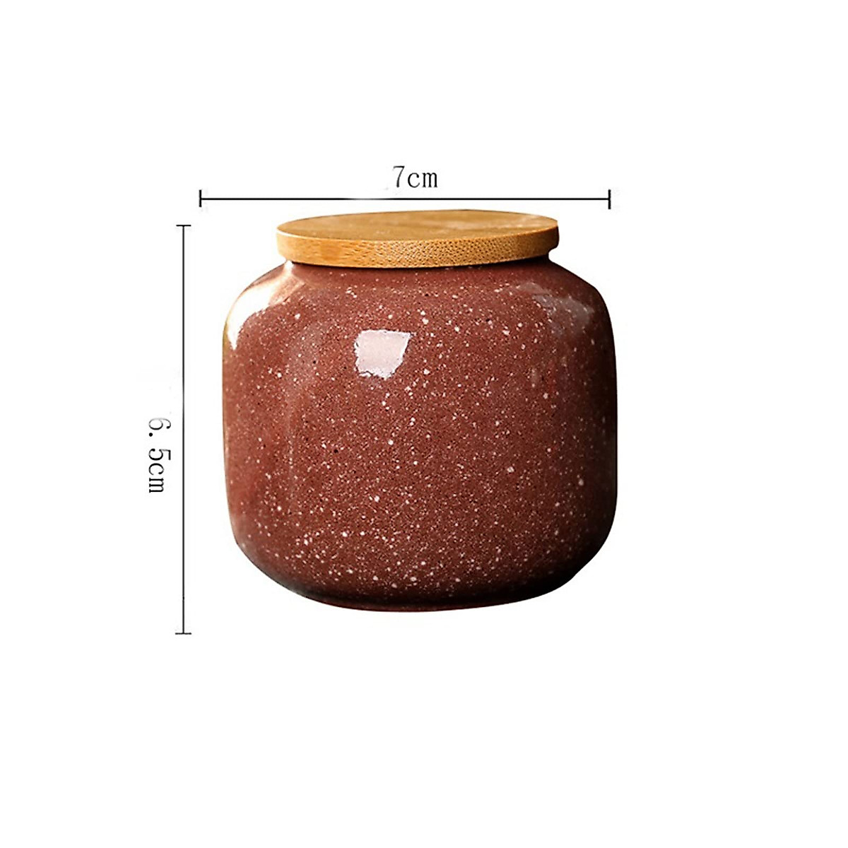 AMAYYAgwsnh Food Container Sets Creative Cover Ceramic Jar Sealed Tea Tin Storage Box Porcelain Kitchen Utensils Grain Seasoning Tank Enamel Storage Jar