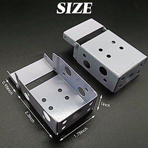 TIHOOD 6PCS 2Inch Blind Brackets Low Profile Box Mounting Bracket for Window Blinds