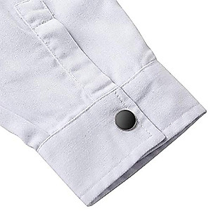 Lab Coat, NRUTUP White Lab Coat for Laboratory Work, Halloween Costumes for Scientist Doctor (White, M)