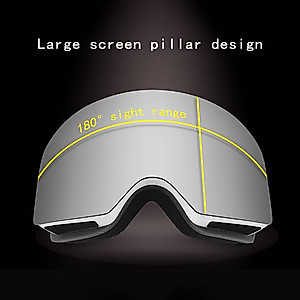 SooGree Ski Goggles - Over Glasses Ski/Snowboard Goggles for Men, Women & Youth Snow Goggles Glasses UV Protection Anti-Fog