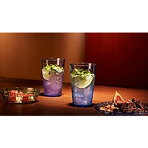 SCANDINOVIA - 19 oz Unbreakable Premium Drinking Glasses - Set of 6 - Tritan Plastic Tumbler Cups - Perfect for Gifts - BPA Free - Dishwasher Safe - Stackable