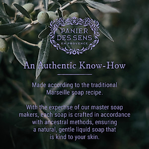 Panier des Sens - Liquid Hand Soap - Lavender Hand Wash - French Marseille Moisturizing Hand Soap with Coconut Oil - Refillable Kitchen & Bathroom Hand Soap - 97% Natural Ingredients -16.9 Fl.oz