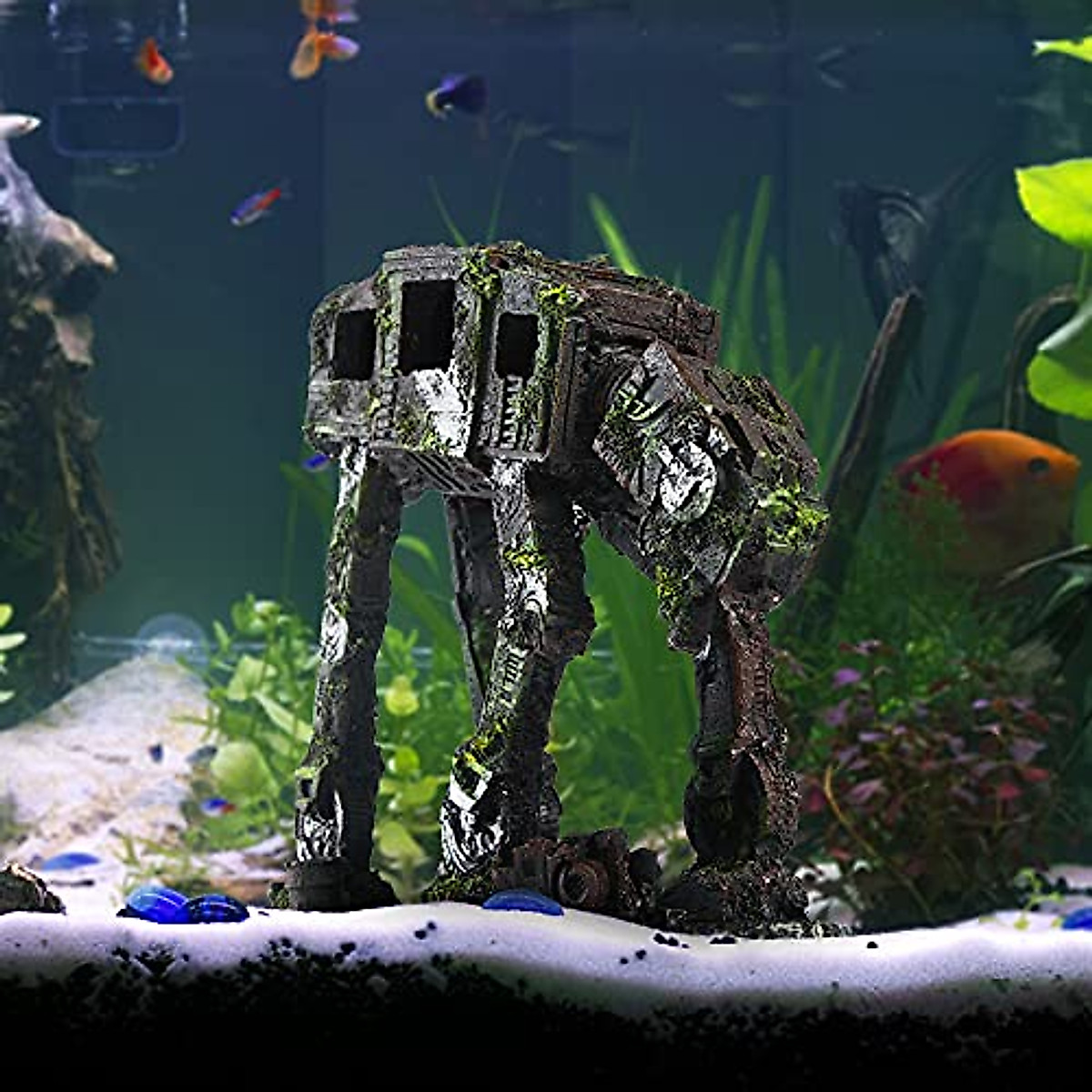 Mairuker Star Wars Aquarium Decorations, Fish Tank Decorations,Aquarium Robot Dog Decor Fish Tank Accessories Betta Fish Accessories