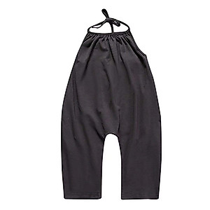 Baby Girls Summer Romper Cute 2 Pack Backless Harem Strap Jumpsuits 1-4 Years Old