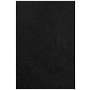 Ambiant Pet Friendly Solid Color Area Rugs Black - 3' x 5'