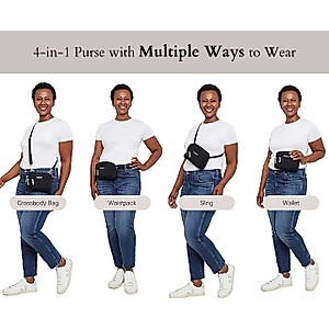 Baggallini womens Triple Zip Bagg, Black Quilt, One Size US