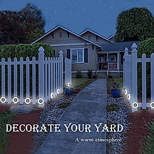 UPWATT Solar Step Lights, 4 Pack Outdoor Solar Deck Lights, LED Stair Lights White Light Waterproof for Fence, Yard, Garden,Deck, Stairs, Pathway Lighting