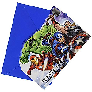 Marvel Epic Avengers™ "Thank You" Postcards, Party Favor
