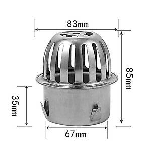 2pcs Drain Pipe Anti-blocking Cover Gutter Strainers for Leaves Ladder Gutter Guard Leaf Guard Gutter Guard Strainer for Leaf Gutter Drain Cover Leaf Strainer for Roof Gutter