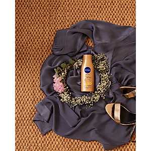 NIVEA Q10 Firming Plus Radiance Gradual Tan (400 ml), Tan Activating Firming Cream with Q10, Supports a Gradual Tan, Tanning Moisturiser for a Sun-Kissed Radiant Glow