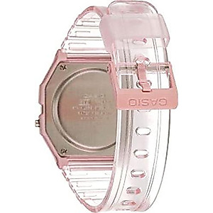 Casio F-91WS-4EF Unisex Transparent Silicone Pink Watch