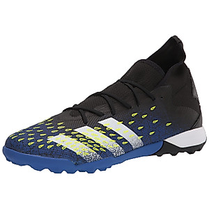 adidas Predator Freak .3 Turf Soccer Shoe (mens) Black/White/Black 10.5