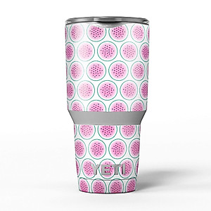 Design Skinz The Watermelon Polka Dot Pattern - Skin Decal Vinyl Wrap Kit Compatible with The Yeti Rambler Cooler Tumbler Cups