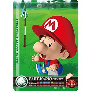 Nintendo Mario Sports Superstars Amiibo Card Golf Baby Mario for Nintendo Switch, Wii U, and 3DS