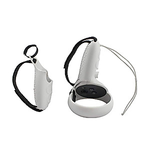 MOVKZACV Touch Controller Grip Cover for Oculus quest 2 with Hand Strap Magic Sticks Joystick Cap Handle Protective Sleeve for VR Touch Controller