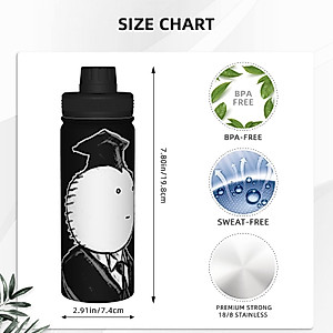 LOUNDY Assassination Classroom Koro Sensei 18 oz Tumblers Stainless Steel Vacuum Insulated Coffee Mug Water Bottle Drinking Cup
