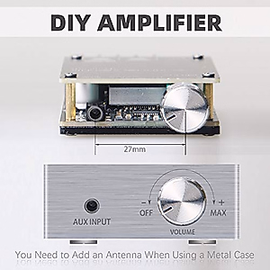 DAMGOO 50W+50W Bluetooth 5.0 Amplifier Board,100w Audio Amp Board Dual Channel DC8-24V,Easy Installation and Password Free Connect to Phone Quietly