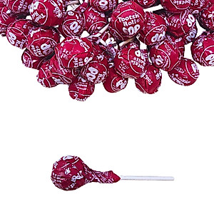 Red Raspberry Only Tootsie Pops Bulk Candy 120 Count Lollipops Suckers Variety Value Pack Aprox. 5.47 lbs (87.50 Oz) Packaging Might Vary