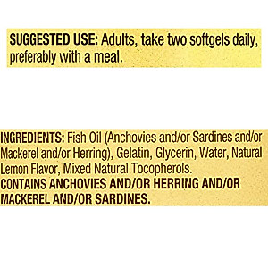 Essential Omega-3. Includes Luall Fridge Magnetic + Spring Valley Omega-3 Fish Oil Soft Gels, 1000 mg (120 MINI SoftGels)