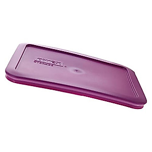Pyrex 7210-PC 3-Cup Thistle Purple Plastic Food Storage Replacement Lid, Made in USA - 2 Pack