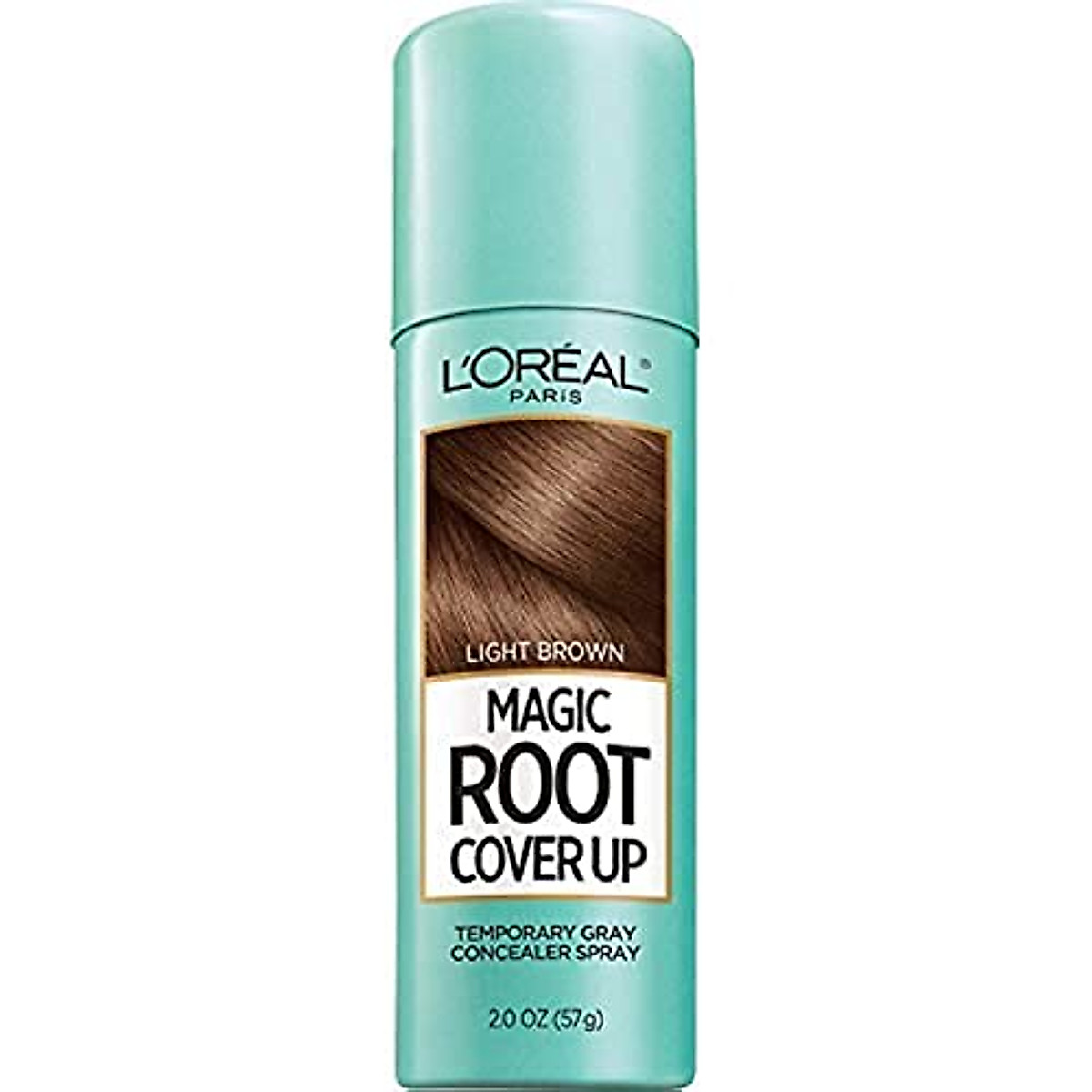 L'Oreal Paris Hair Color Root Cover Up Temporary Gray Concealer Spray, Light Brown, 2 Ounce