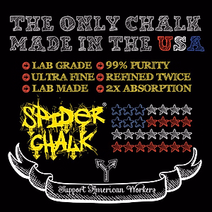 8oz Gym Chalk Mega Block - Lasts 2X Longer Made in The USA - for Powerlifting, Weightlifting, Cross Fit