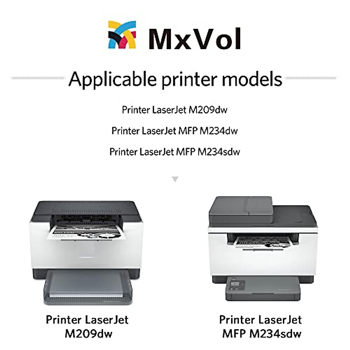 MxVol Compatible Toner Cartridge Replacement for HP 105A 105 W1105A High Yield 3,000 Pages use for HP MFP 137fnw 137fwg 135a 135ag 135fnw 135r 135w 135wg 107a 107r 107w Printer (Black, 1-Pack)