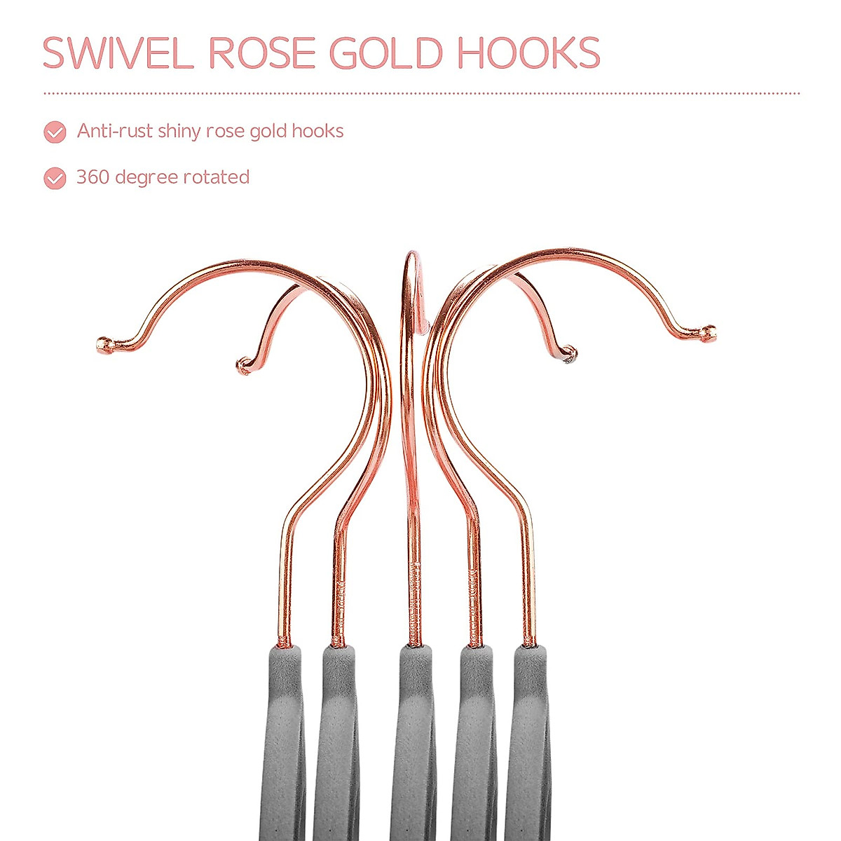 Cozymood Velvet Baby Hangers for Closet 50 Pack with 6 Pcs Size Dividers, Non-Slip Baby Clothes Hangers 11 Inch, Ultra-Thin Small Hangers for Kids Clothes, Space Saving Velvet Toddler Hangers, Grey