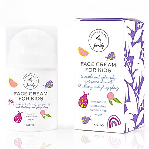 Gentle Face Cream Moisturizer for Kids and Preteens – Nourishing and Calming for All Skin Types – Natural Ingredients: Hyaluronic Acid and Vitamin E - Made in UK 50ml