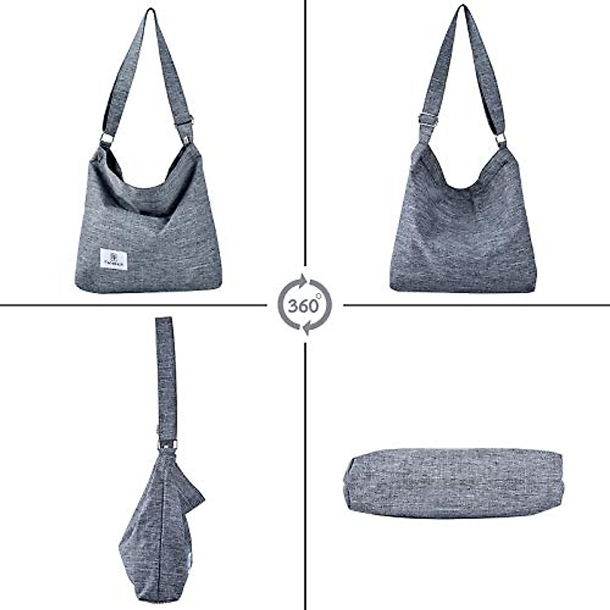 Fanspack Hobo Bags for Women, Hobo Bag Hobo Crossbody Bag Canvas Shoulder Bag Canvas Bag Tote Bag Women's Hobo Handbags Women's Shoulder Handbags Women's Tote Handbags