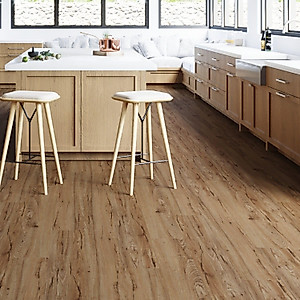 Lucida Surfaces Luxury Vinyl Flooring Tiles | Interlocking Flooring for DIY Installation | 10 Wood-Look Planks | MaxCore Ultra | 24.5 Sq. Feet (10 Planks, Pioneer Oak, 10)