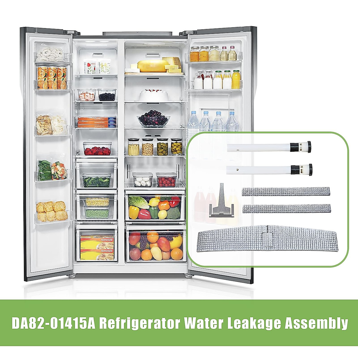 DA82-01415A water heater drain hose Compatible with Samsung Refrigerator Water Leak Service Kit DA82-01415ACM AP5957964 and PS10058968 fridge water line Replacement
