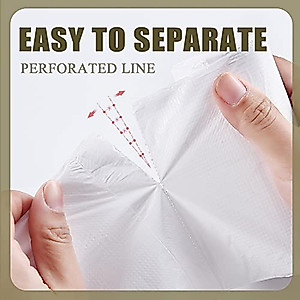 Small Trash Bags 4 Gallon - Unscented 4 Gallon Trash Bag Small Garbage Bags, Bathroom Trash Bags for Office Kitchen Bedroom, White 4 Gal Small Trash Can Liners, 80 Count