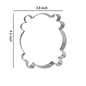 Door Frame Cookie Cutter Set - 2 Piece - 4.5” Door Frame, 2.7” Rectangle - Stainless Steel