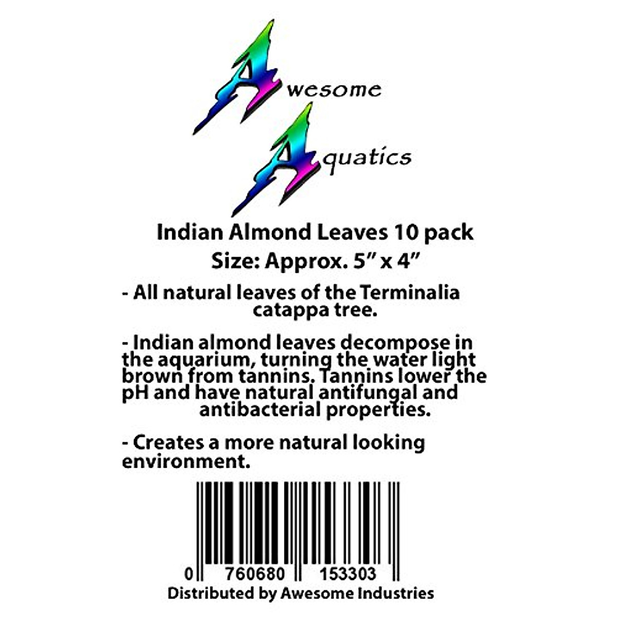 Betta/Shrimp Leaves 10 4"-6" Premium Catappa Indian Almond Leaves Natural Habitat Tannin Producing Improves Immunity, Easy to USE Awesome Aquatic