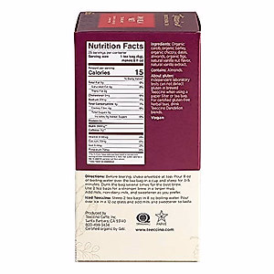 Teeccino Vanilla Nut Herbal Tea - Rich & Roasted Herbal Tea That’s Caffeine Free & Prebiotic for Natural Energy, 25 Tea Bags