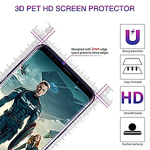 LeYi for Samsung Galaxy S9 Plus Case, Galaxy S9+ Case with [2 Pack] 3D Curved Screen Protector, [Military-Grade] Magnetic Ring Stand Protective Phone Case for Galaxy S9 Plus [NOT FIT S9], Black