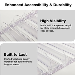 NEXTLEVEL FIT Pack of 3 Dividers for Shelf Pushers - Hardware Accessories for Smoke Shop, Convenience Store - Drink, Box & Cigarette Display Dispenser Organizer - for Gondola Shelves 15" & Above