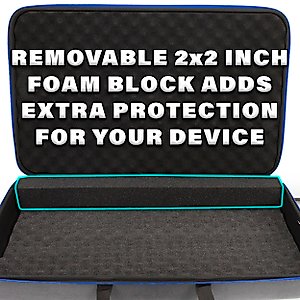 CASEMATIX Travel Case Compatible with Numark Mixstream Pro Plus, Mixstream Pro Go Standalone DJ Controller, Numark NV2 Serato Mixers and More - Includes Carrying Case Only with Shoulder Strap
