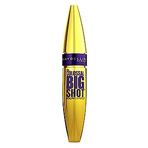 Maybelline New York Volum' Express The Colossal Big Shot Washable Mascara, Blackest Black, 0.33 fl. oz.