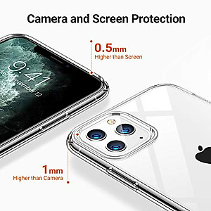 TORRAS Crystal Clear Compatible for iPhone 11 Pro Case, [Non-Yellowing] Shockproof Protective Soft Slim Thin Cover for iPhone 11 Pro Case 5.8" (Crystal Clear)