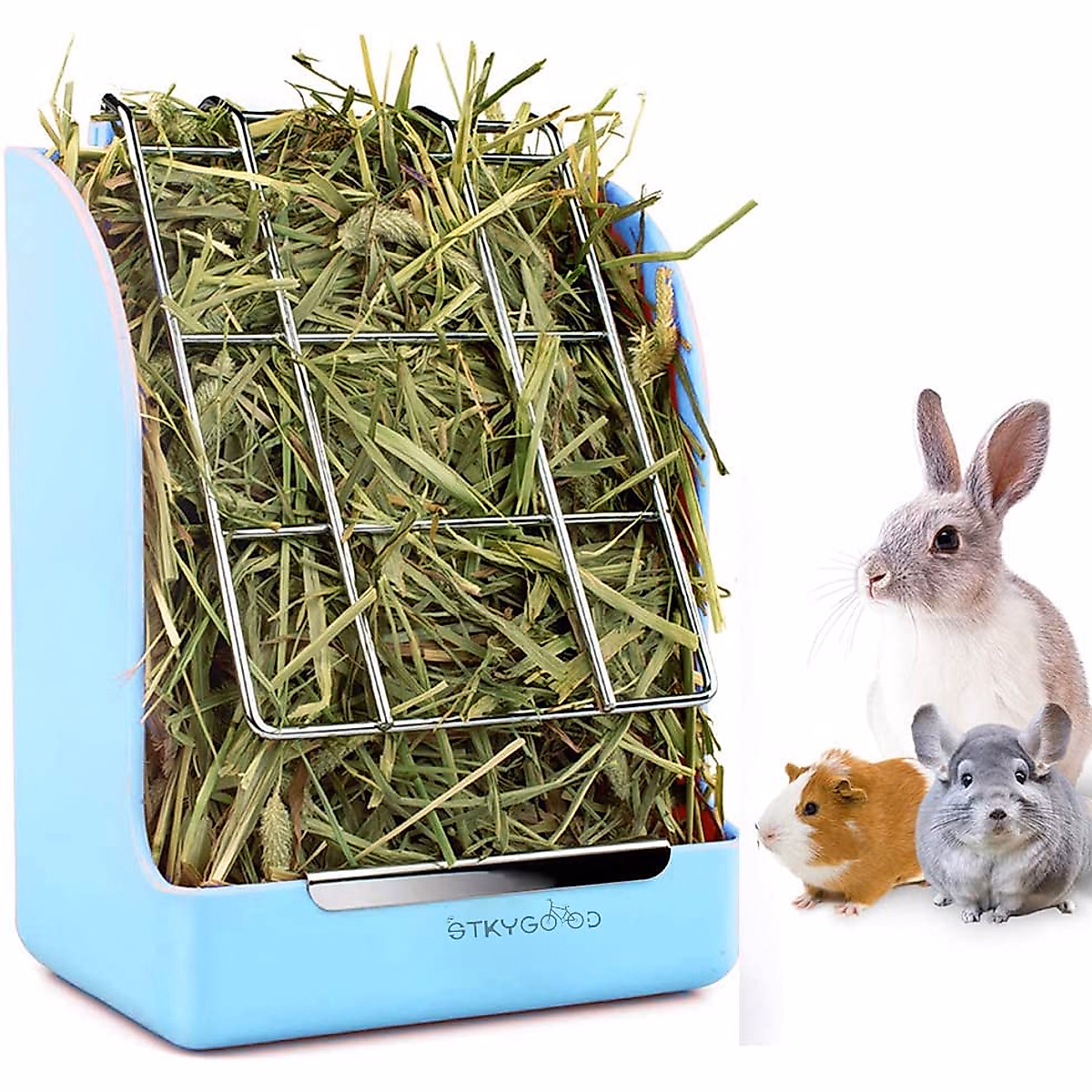 Rabbit Feeder Bunny Guinea Pig Hay Feeder Bag, Hay Guinea Pig Hay Feeder, Rabbit Feeder Fabric Bag Chinchilla Plastic Food Bowl Feeder