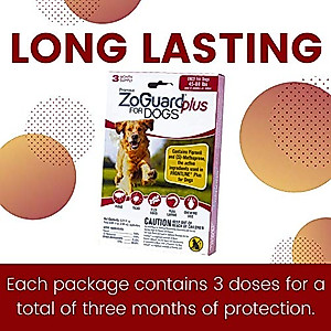 ZoGuard Plus Flea and Tick Prevention for Dogs (Large - 45-88 lb)