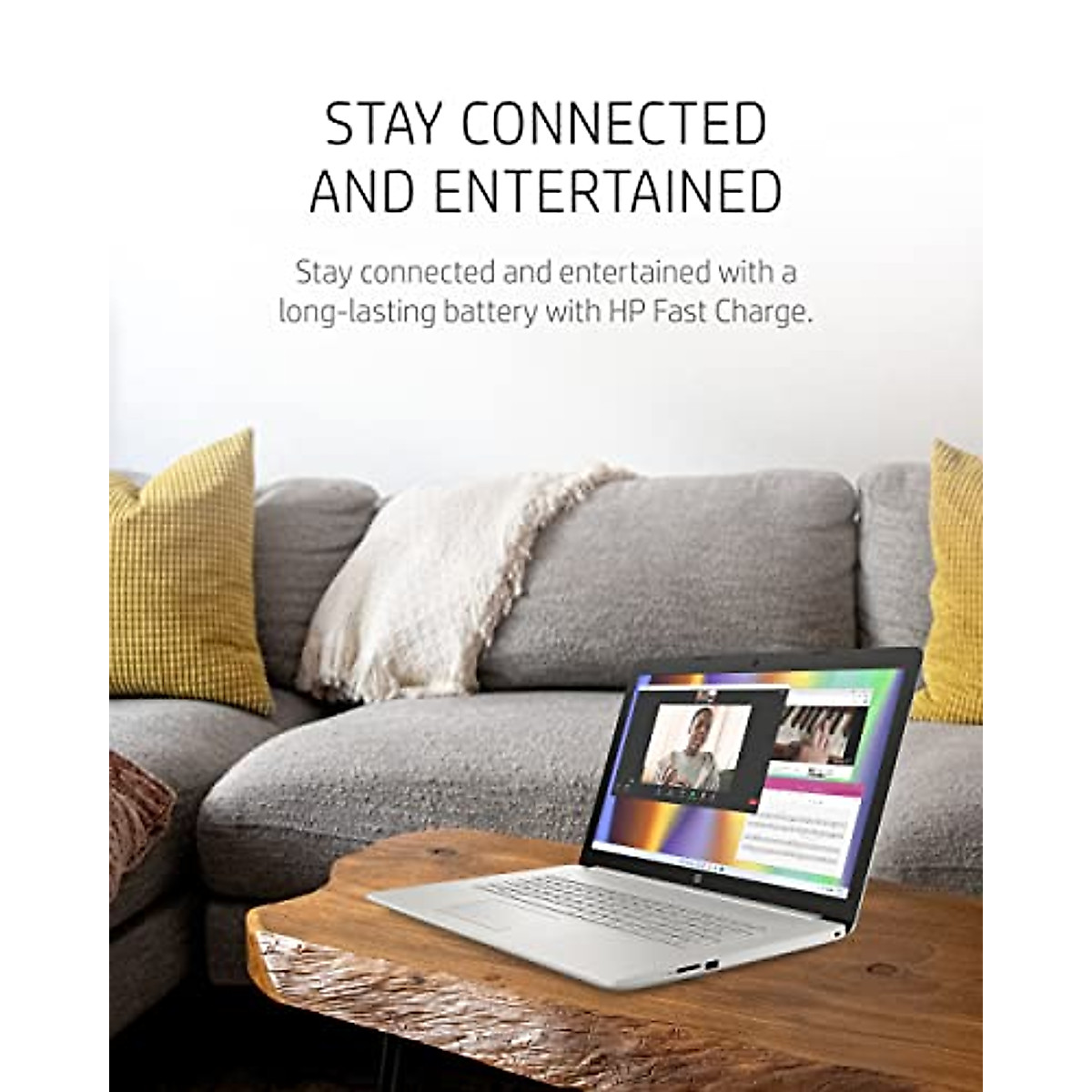 HP 17 Laptop PC, 11 Generation Intel Core, 4 GB RAM, 256 GB SSD, UHD Graphics, 17.3" HD+ Display, Windows 11 Home, Wi-Fi & Bluetooth Combo, 7 Ports, Long Battery Life, HD Webcam (17-by4025nr, 2022)