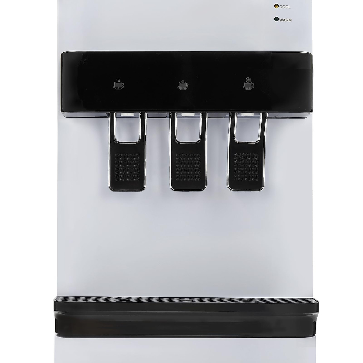 CheriMuMu Top Loading Water Cooler Dispenser, Hot and Cold Water Dispenser 3 Temperature Settings Water Dispenser for Home Office & More, Holds 5 Gallon Bottles (White)