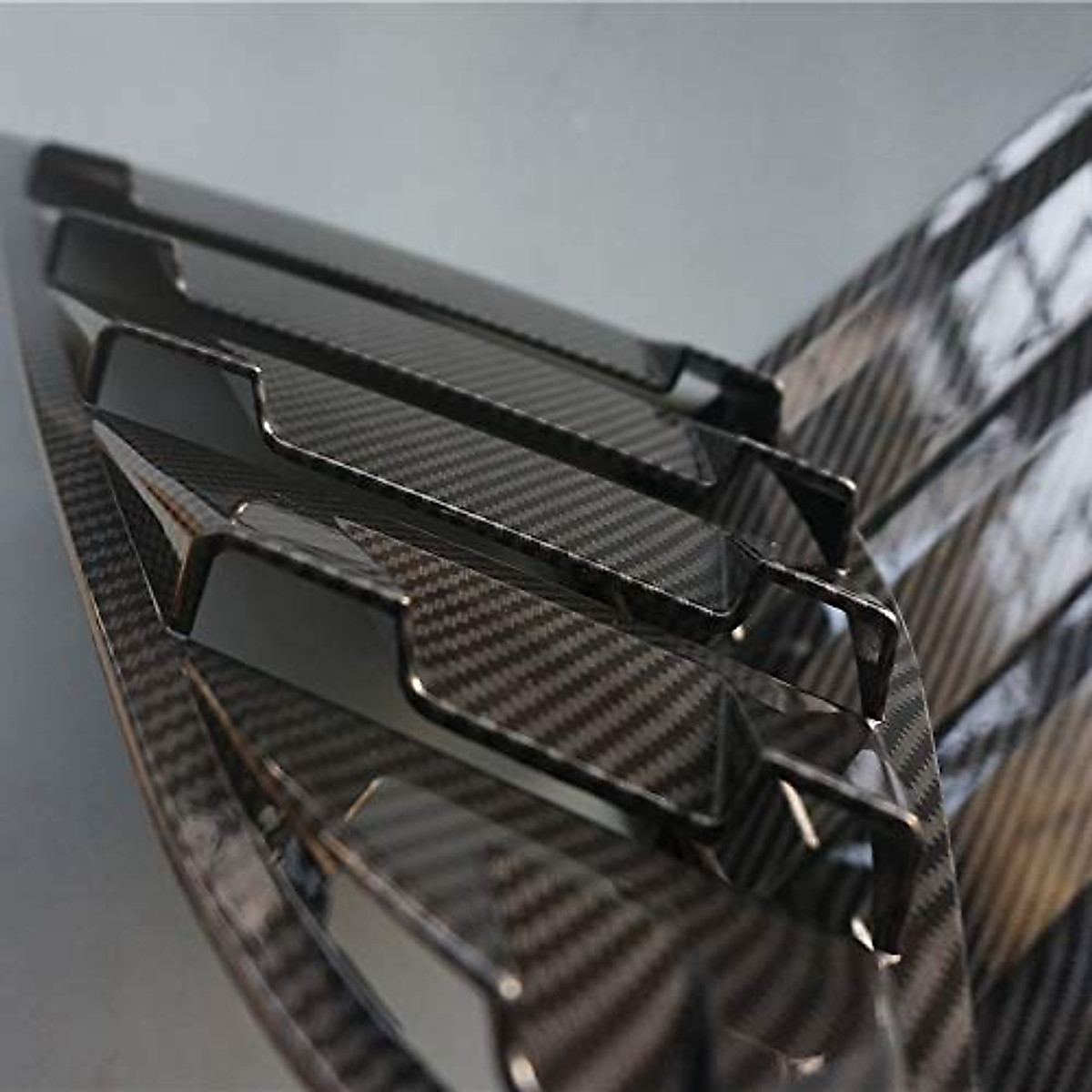 2X Sport Style Carbon Fiber Print Quarter Window Scoops Louvers For Ford Fusion Mondeo 2013-2021 (Carbon Fiber Style)