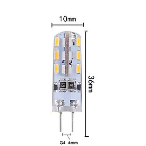 Best to Buy (8-Pack) Brightest 2-Watt G4 LED Bulb 12V AC/DC, 24 SMD 3014 LED, 2W Green Blue Red Color (Jc10 Bi-pin 10-13W Replacement) (Green) (Green)