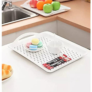 Rectangular Anti Slip Tray, Non-slip Serving Tray
